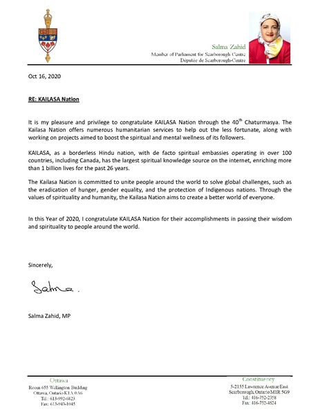 File:Canada MP Salma Letter.pdf - Nithyanandapedia