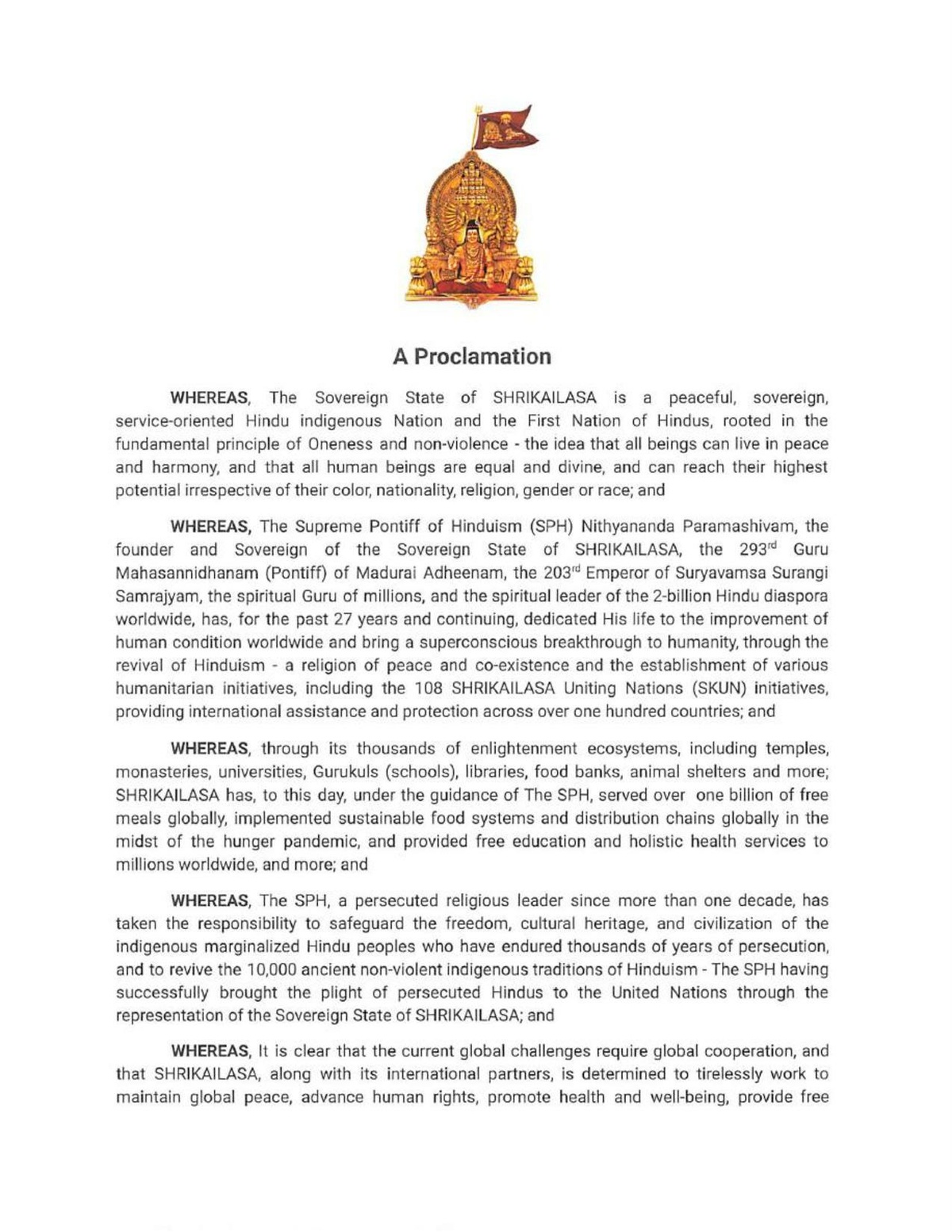 File:Proclamation from the City of Calhoun, Georgia by the Hon. Mayor ...