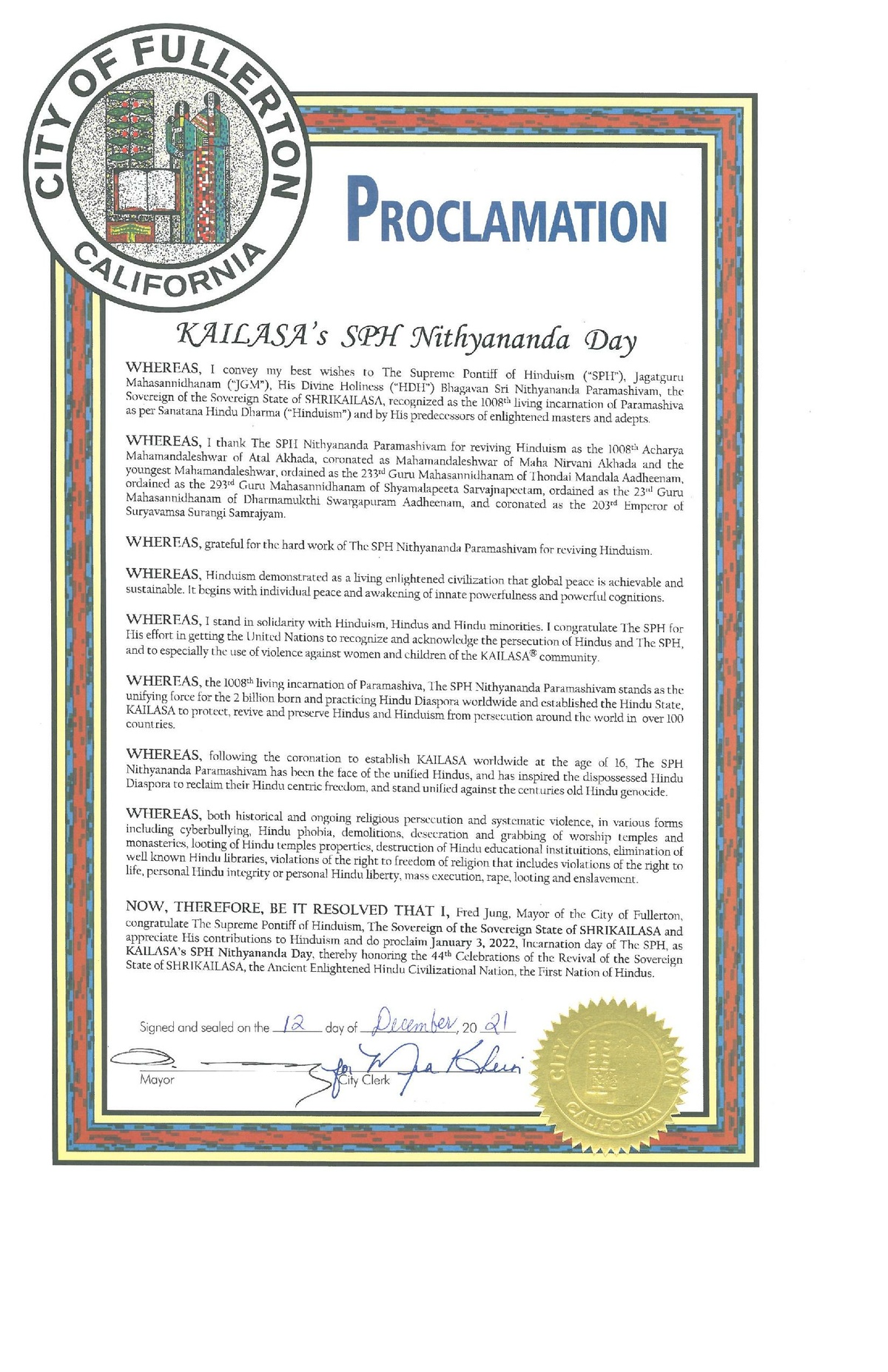File:Proclamation from the city of Fullerton, California, USA.pdf ...
